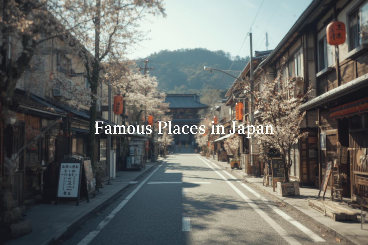 6 Famous Places in Japan You Must Visit - Visit 日本